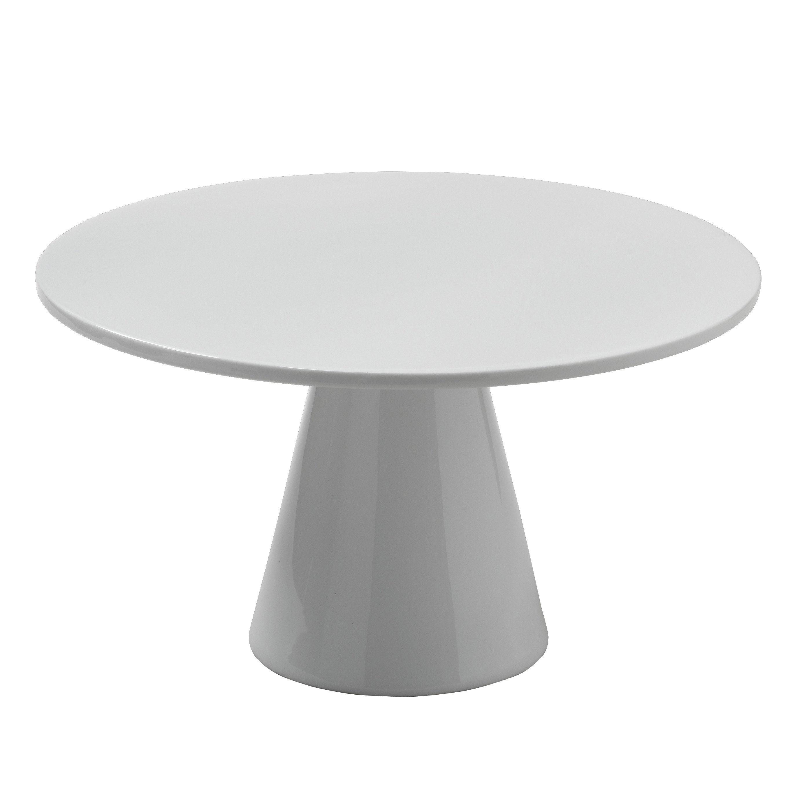 Roselli Design White Porcelain Round Riser Large D 14 1/2" H 8"