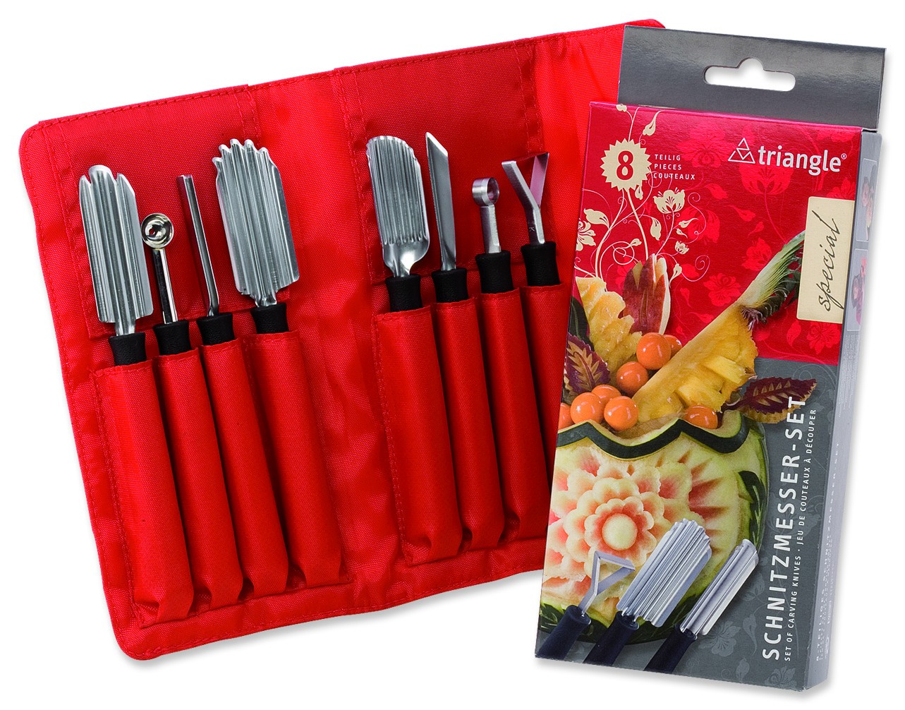 Triangle Carving Tool Set "Special". 8 - Piece