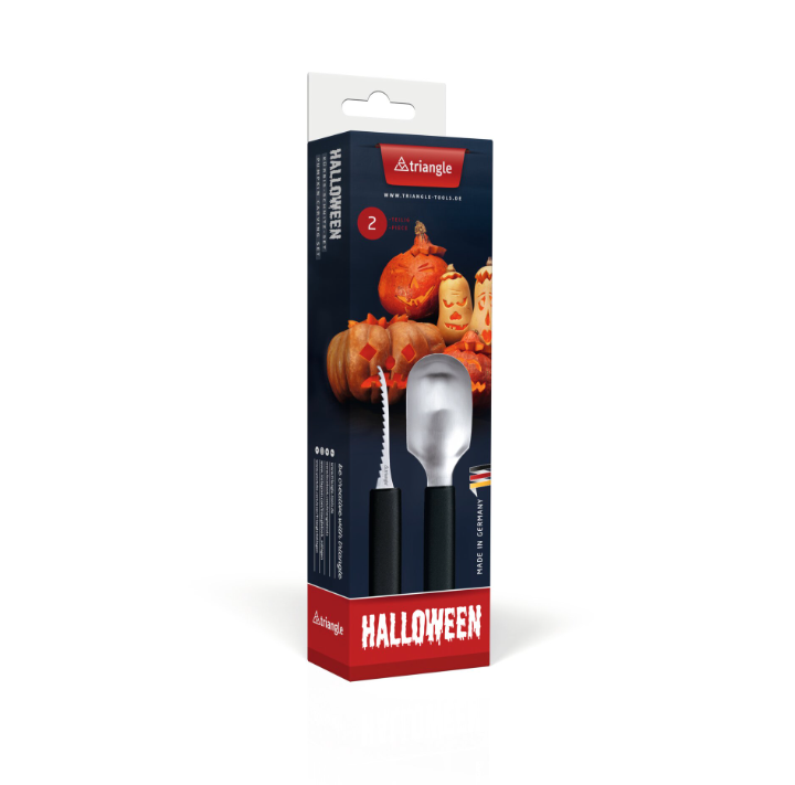 Triangle Pumpkin Carving Set. 2 - Piece