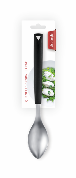Triangle Quenelle Spoon. Large. Carded