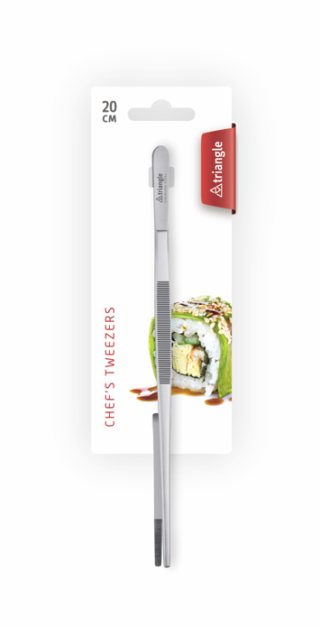 Triangle Tweezers Straight. 15 cm. Carded