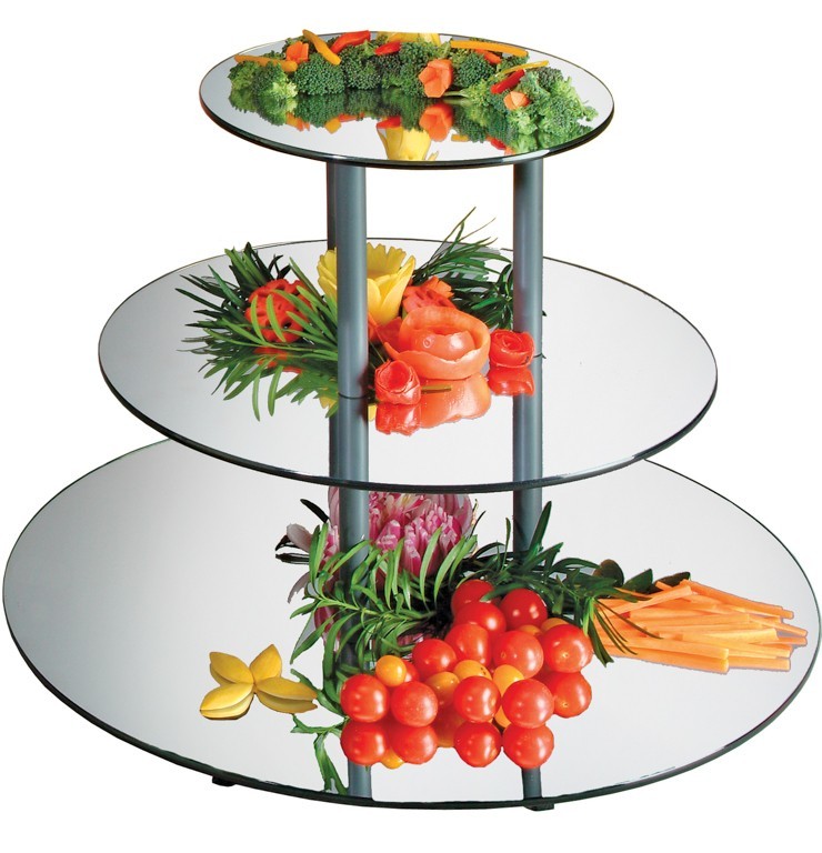 Cal-Mil Round Mirror Riser 24" 18" 12"