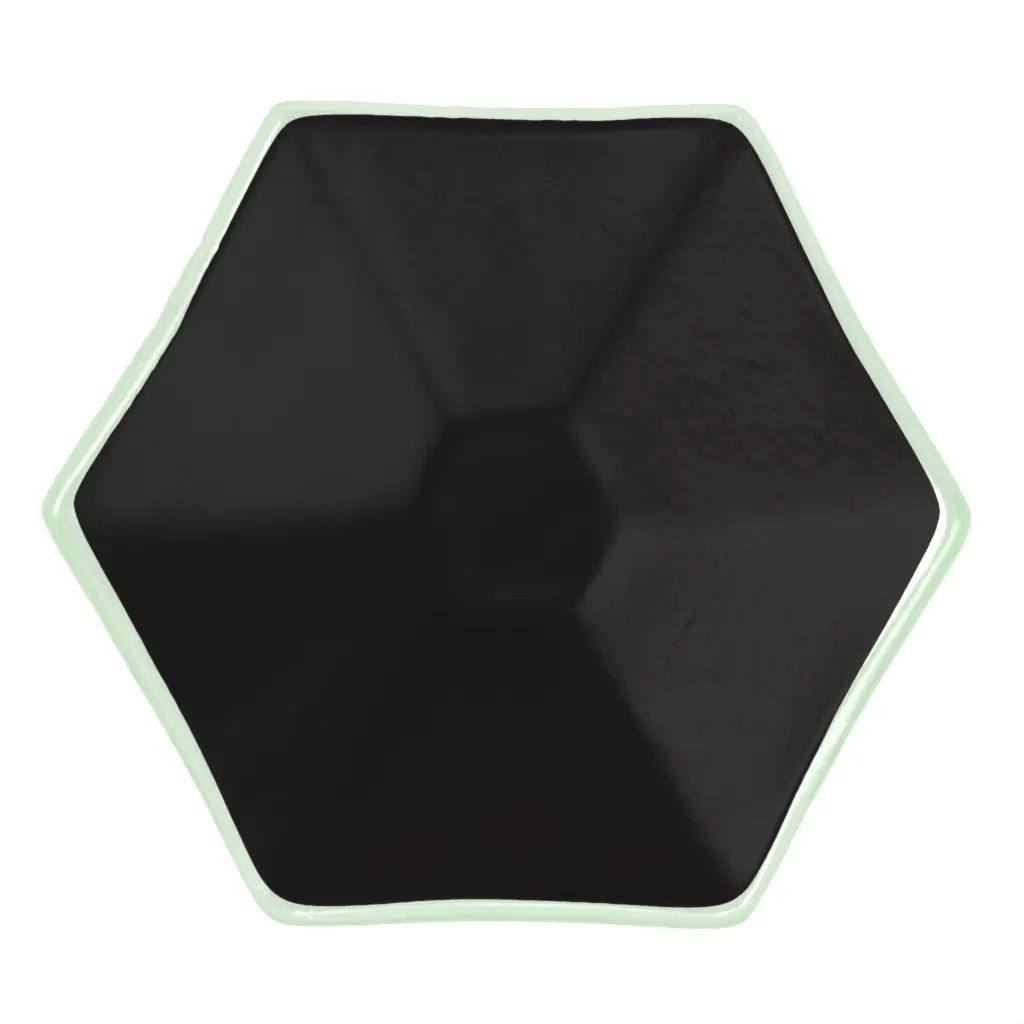 My Glass Studio Tasting Plate, Black - Set of 24 - Dia: 12 cm, H: 2 cm