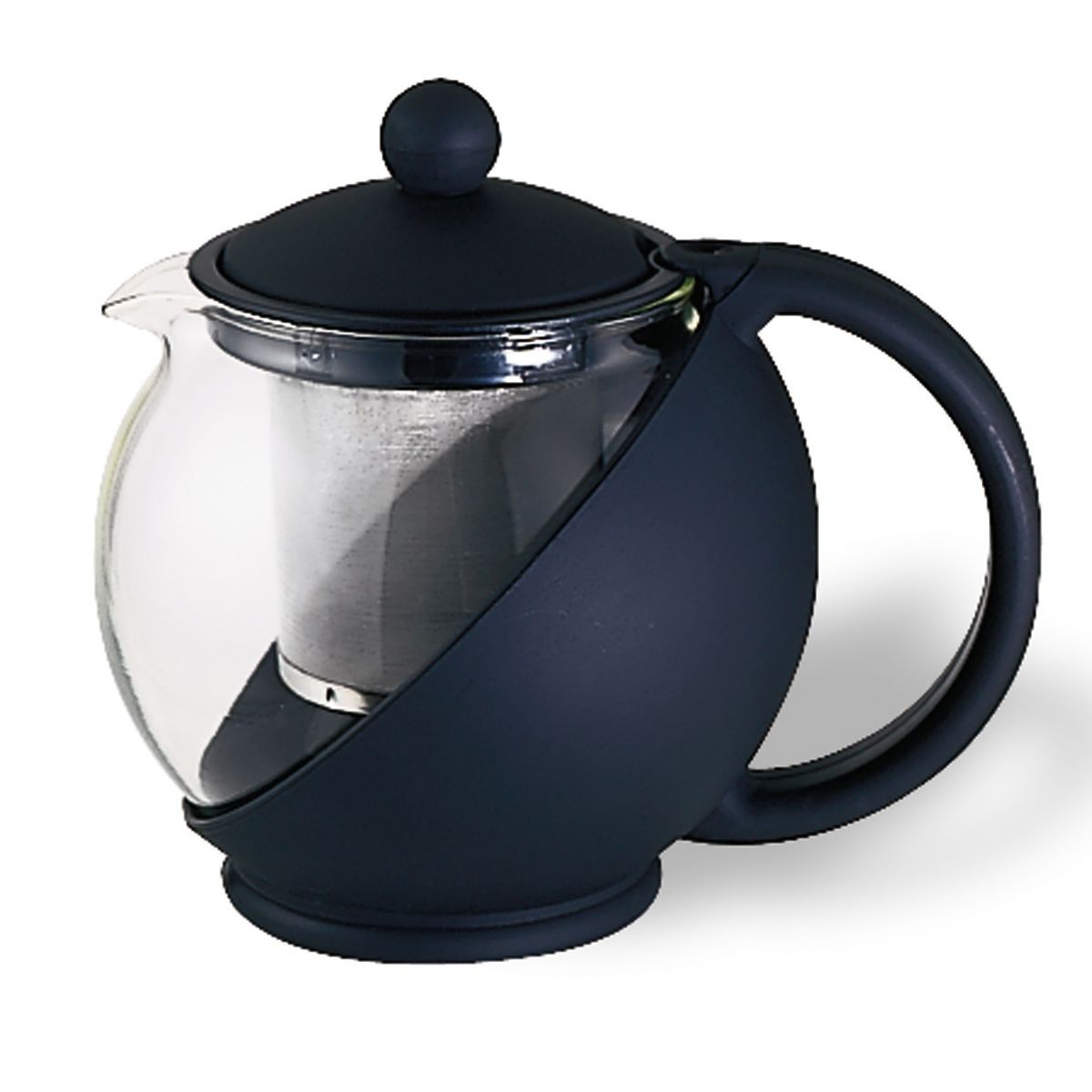 Service Ideas Coffee and Tea Ball 750 Milliliter Black Finish