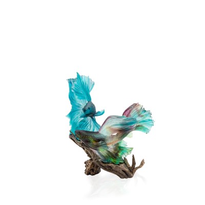 Daum Glass Sculpture The Dance of the Fighters by Mer de Corail 13.2 ...