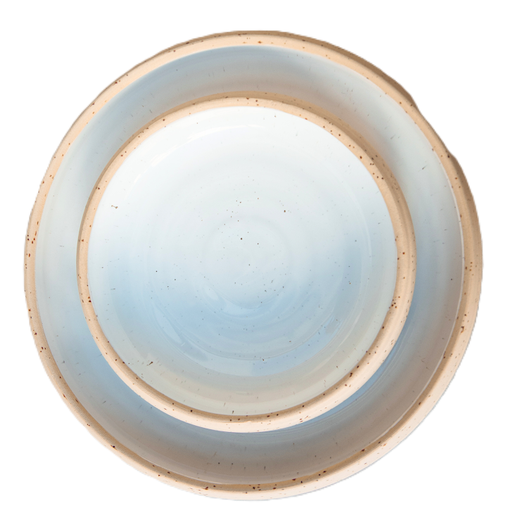 Out of the Blue Kronos Large Deep Plate - Diameter: 8.2" Height: 1.7"