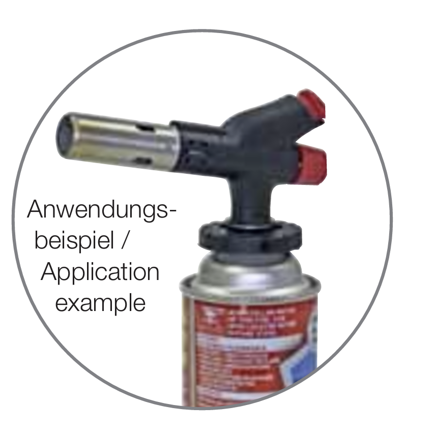 Professional Chef's Caramelizing Blowtorch Head - 155 mm