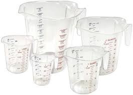 Winco PCMP-400 Winco Polycarbonate Measuring Cup - 4Qt.