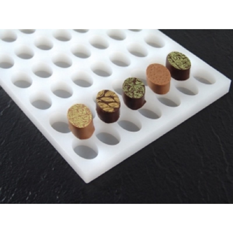 Pavoni LS04 Pavoni Chocoflex Ganache Mold Oval - LS04