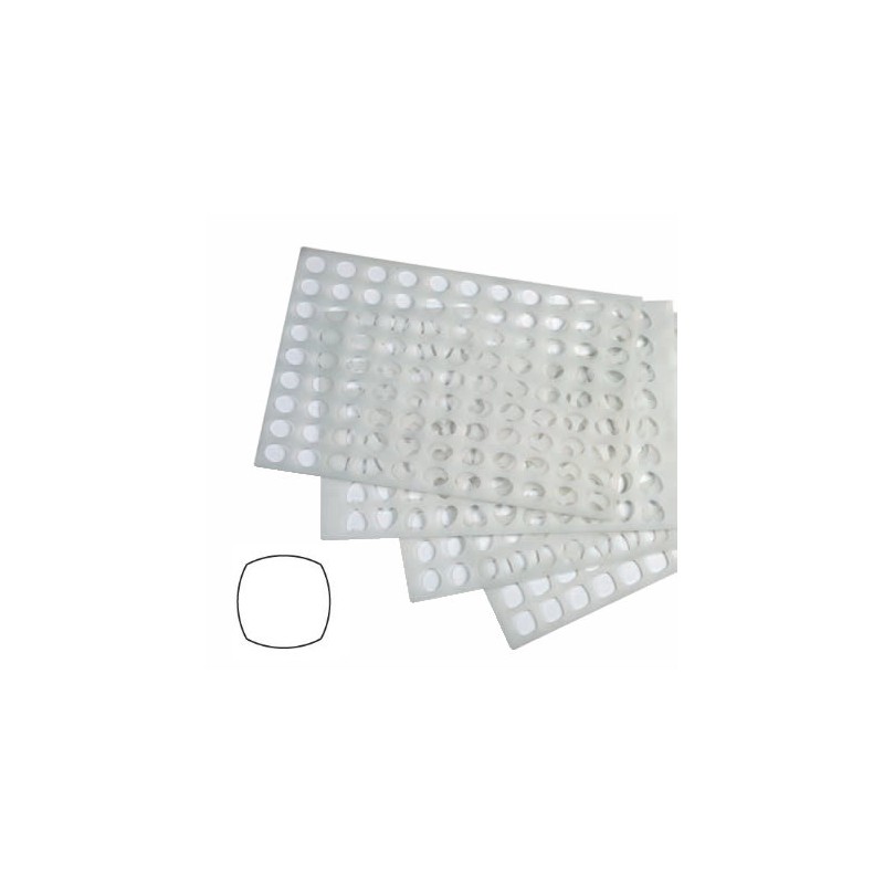 Pavoni CHQ Silicone Baking Chablon Mat- Square - 96 shapes