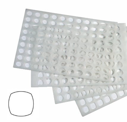 Pavoni CHQ Silicone Baking Chablon Mat- Square - 96 shapes