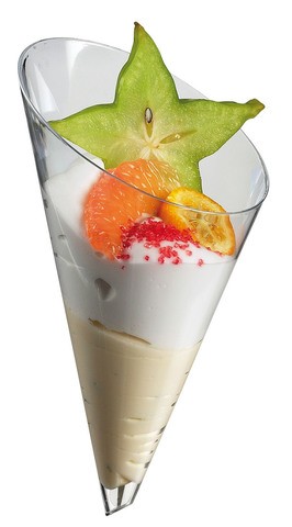 Pastry Chef's Boutique PS32450 Large Cone Clear Plastic- 4 oz. - 3....